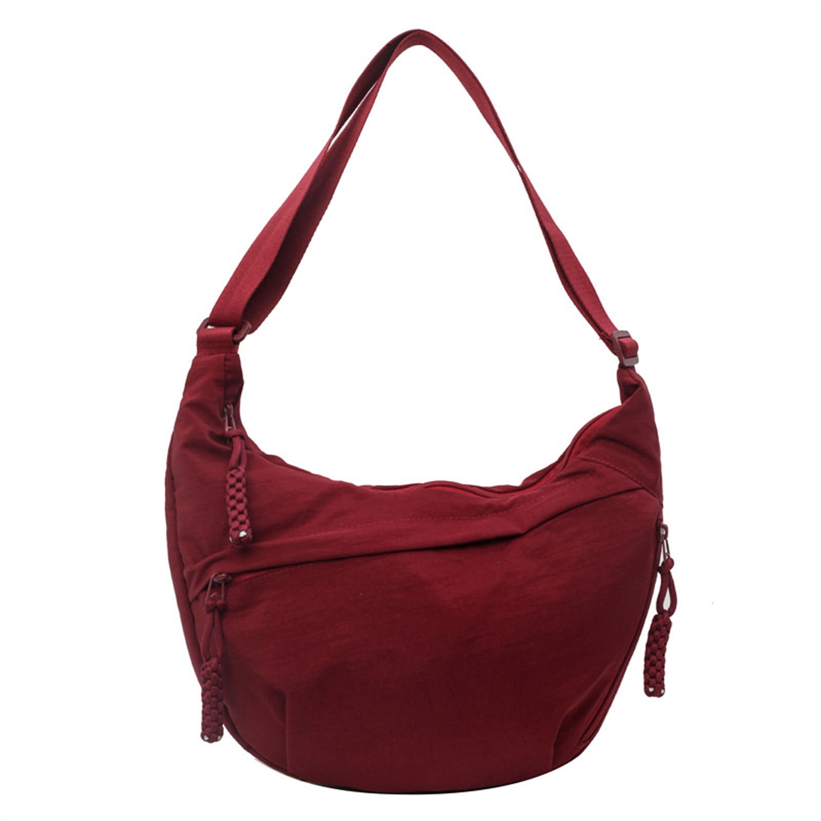 Comefolife Nylon Crossbody Bags for Women, Trendy Medium Crescent Bag ...