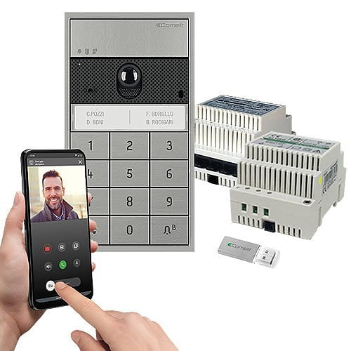Comelit PAC KVU8509 Surface Mount Single-Family Kit, 6-Piece, Includes ...