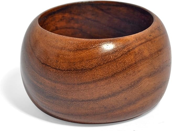Comely Tropicalia – Handcrafted Sisoo Wood Bangle, Half-Round Profile ...
