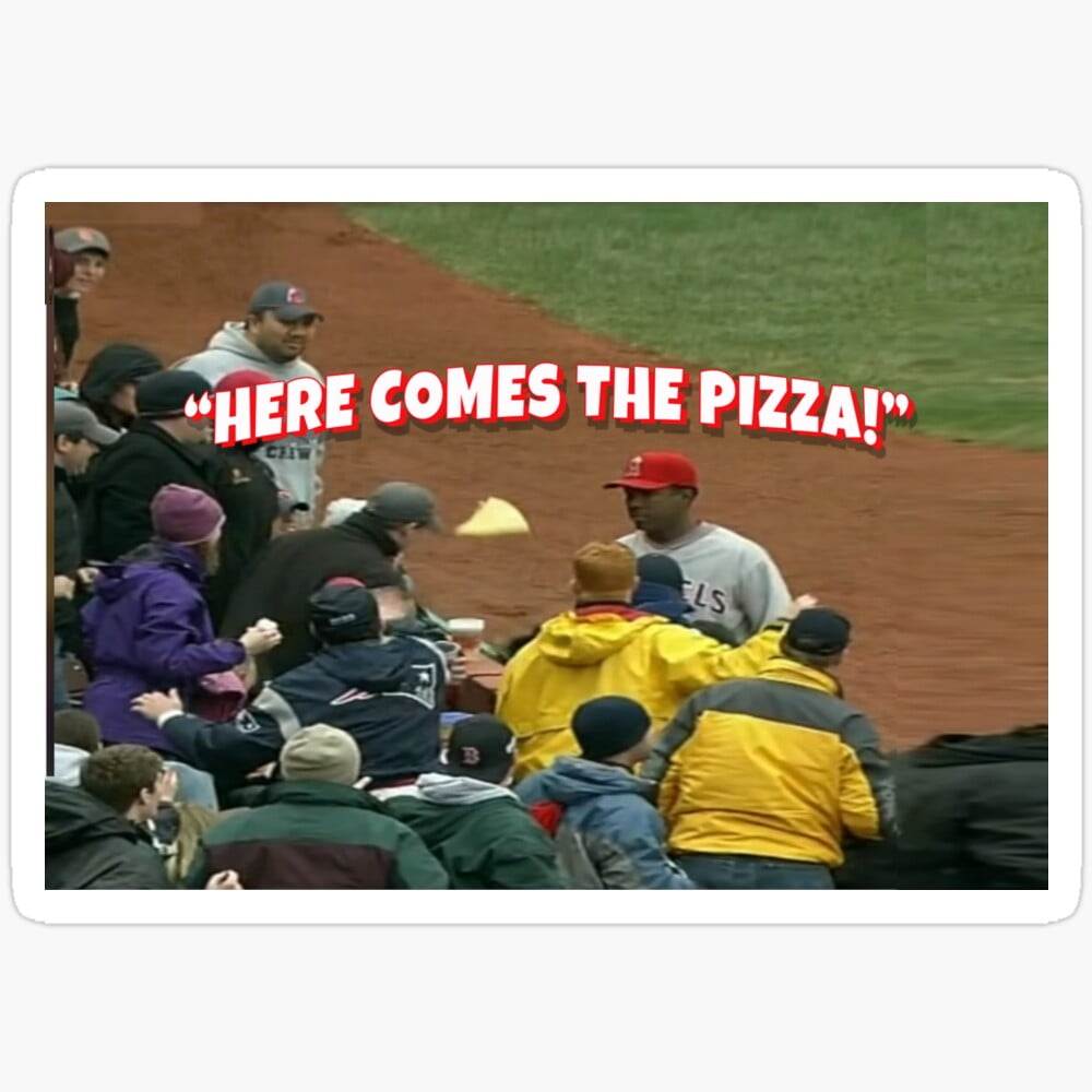 Here Comes The Pizza Sticker Baseball Sticker, Football Sticker ...
