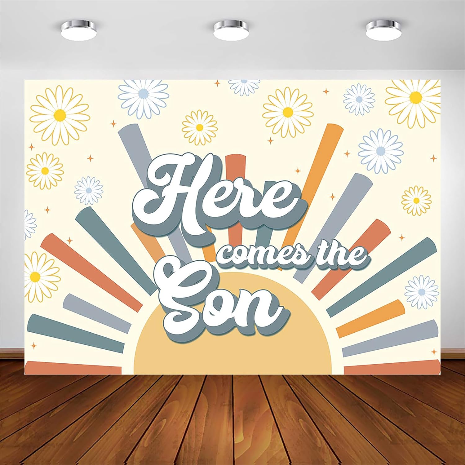 Here Comes The Son Baby Shower Backdrop Here Comes The Son Baby Shower ...