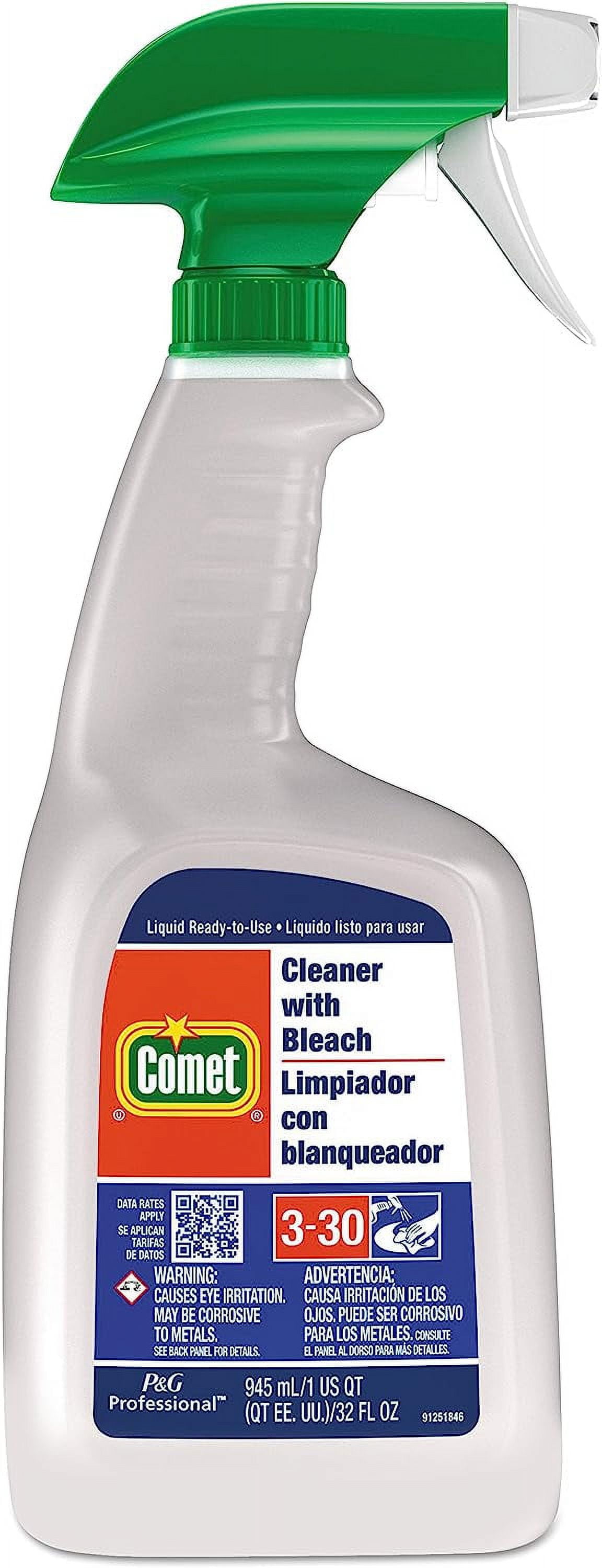 Comet 02287CT Cleaner with Bleach, 32 oz Spray Bottle (Case of 8 ...