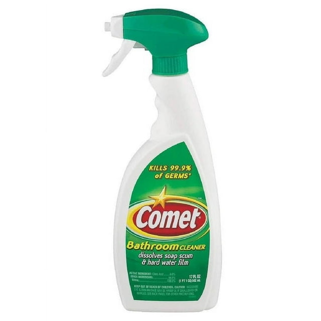 Comet Bathtub Liquid Cleaning Spray, 17 Ounce Bathroom Cleaner ...