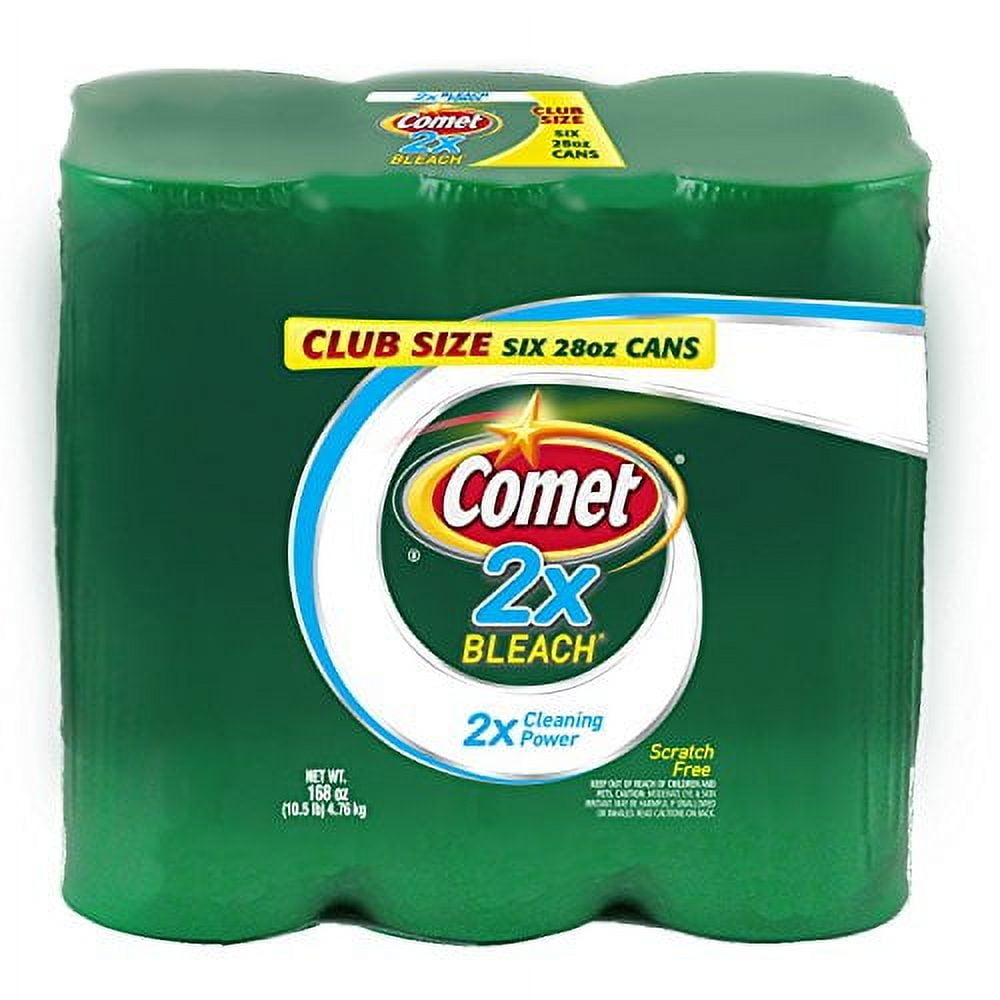 Comet 2X Bleach Powder Cleaning Cleanser, Scratch-Free, Safe for ...