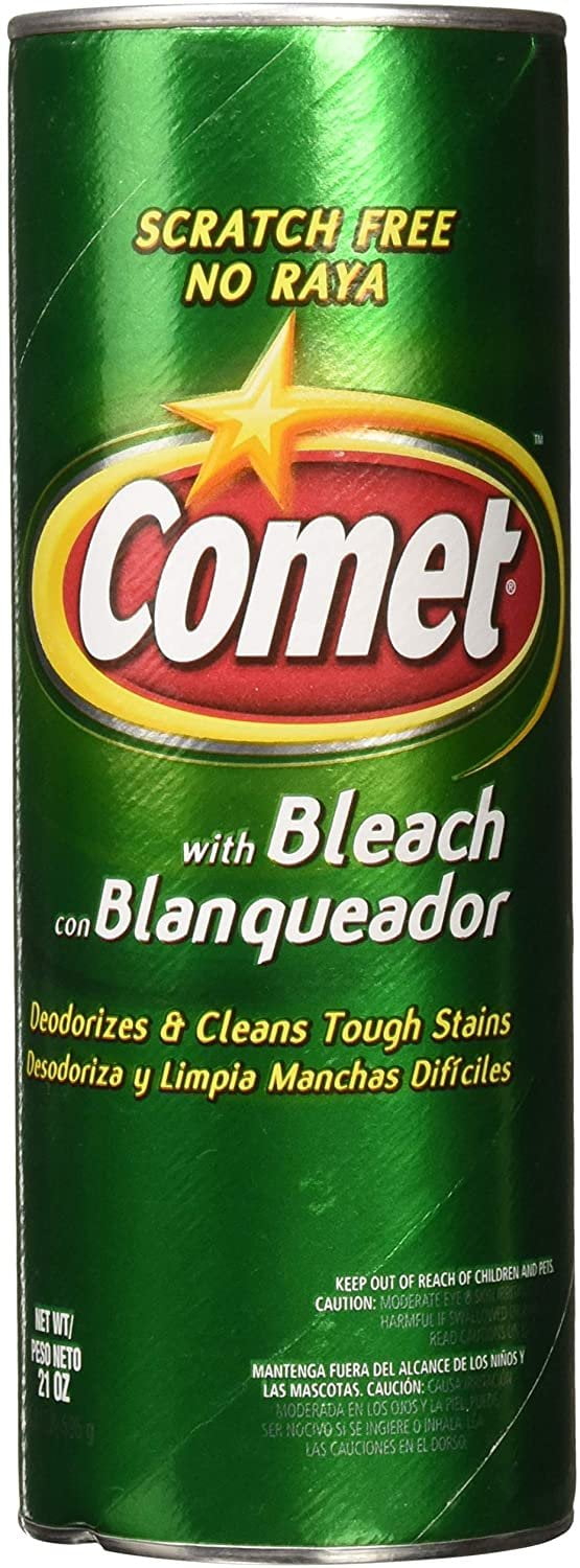 Comet Cleaner with Bleach Powder 21-Ounces Scratch-Free 2-Units ...