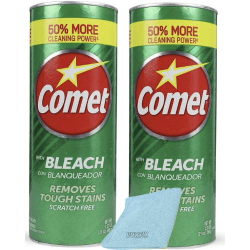 Comet Cleanser Powder with Bleach, Removes Tough Stains & Scratch Free ...