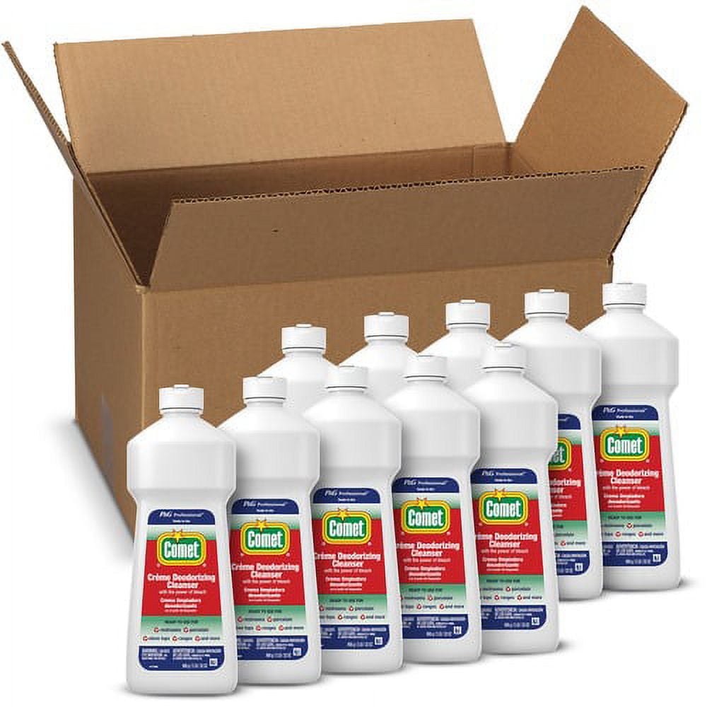 Comet Creme Deodorizing Cleanser - Liquid - 32 oz (2 lb) - 10 / Carton ...