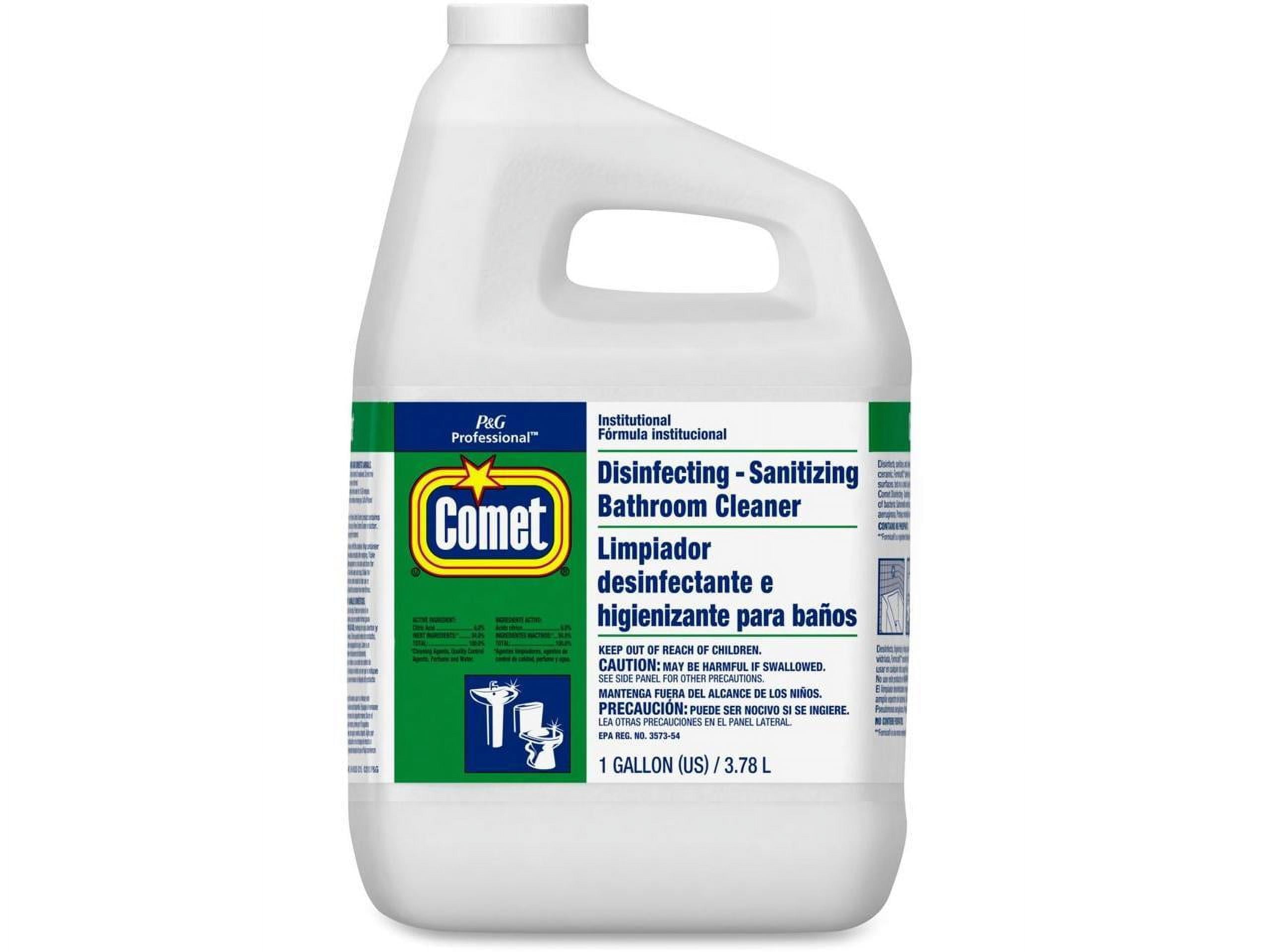 Comet Disinfecting Bathroom Cleaner, Liquid Cleaning Supplies, 1 gal ...