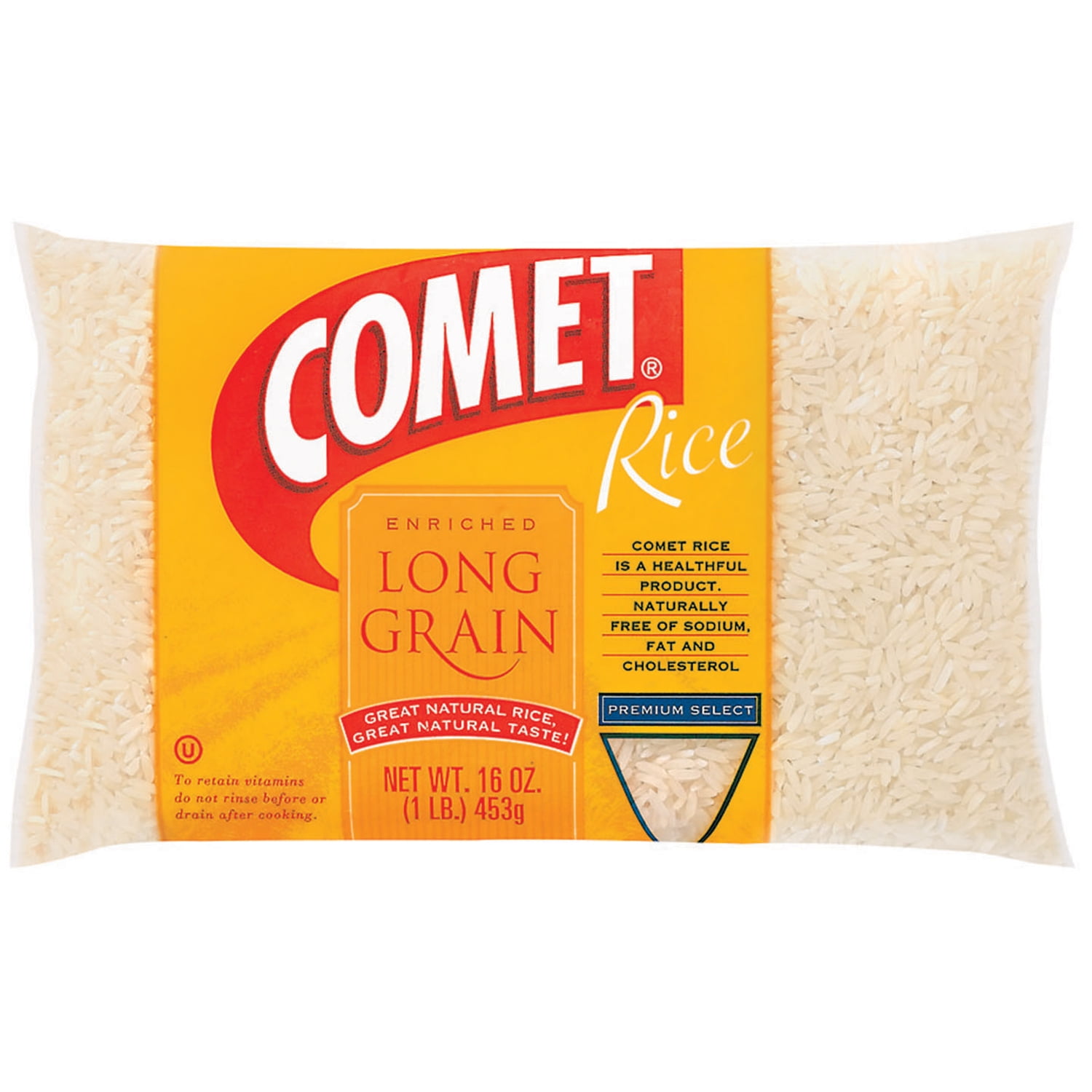 Comet Long Grain Enriched Premium Select Rice 16 Oz Bag - Walmart.com