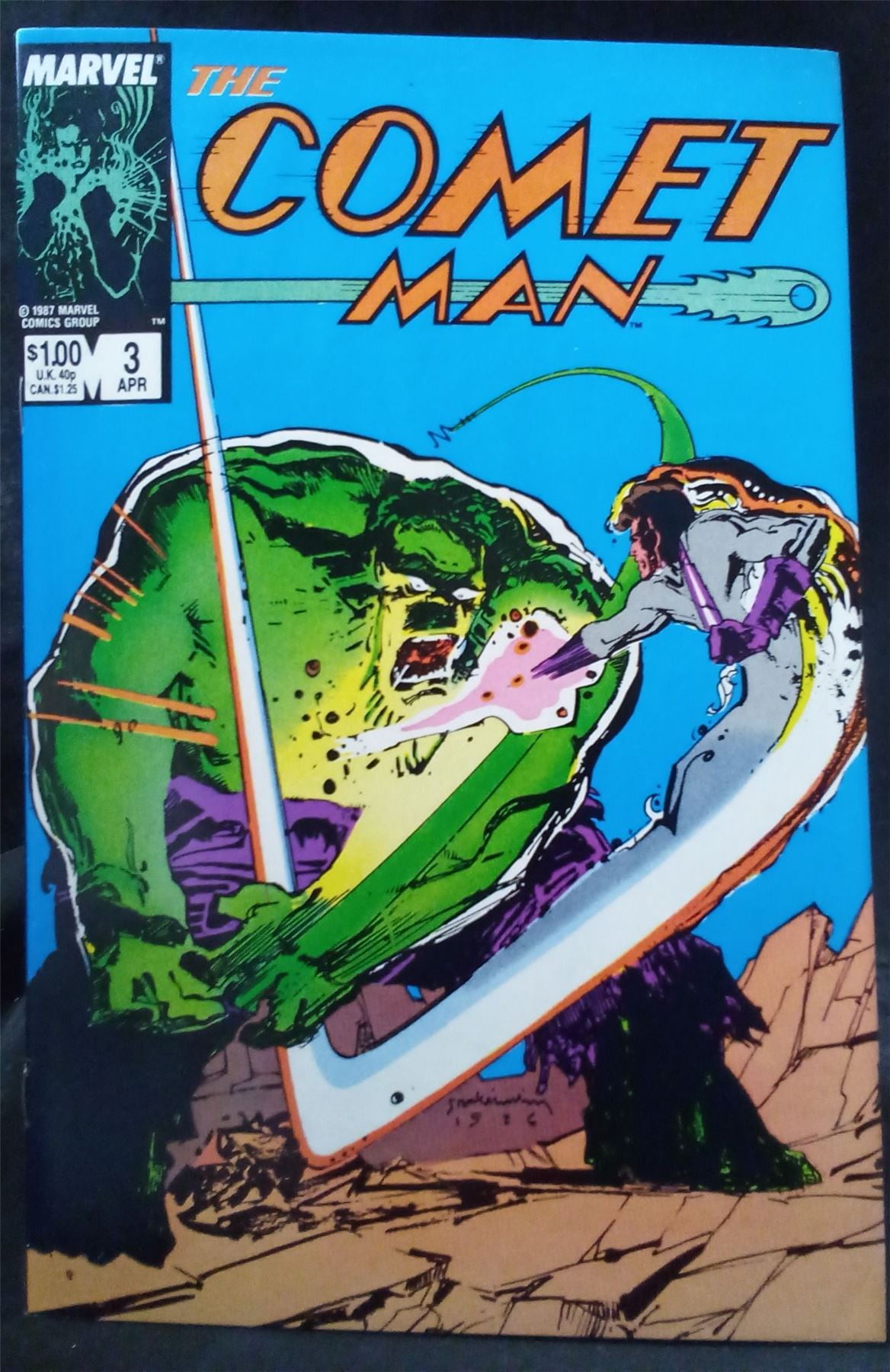 Pre-Owned Comet Man #3 1987 Marvel Comics Comic Book - Walmart.com