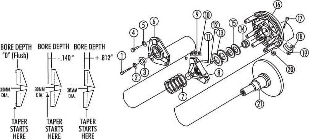 Comet Mounting Bolt for 108 EXP 4-Pro Clutch - Walmart.com