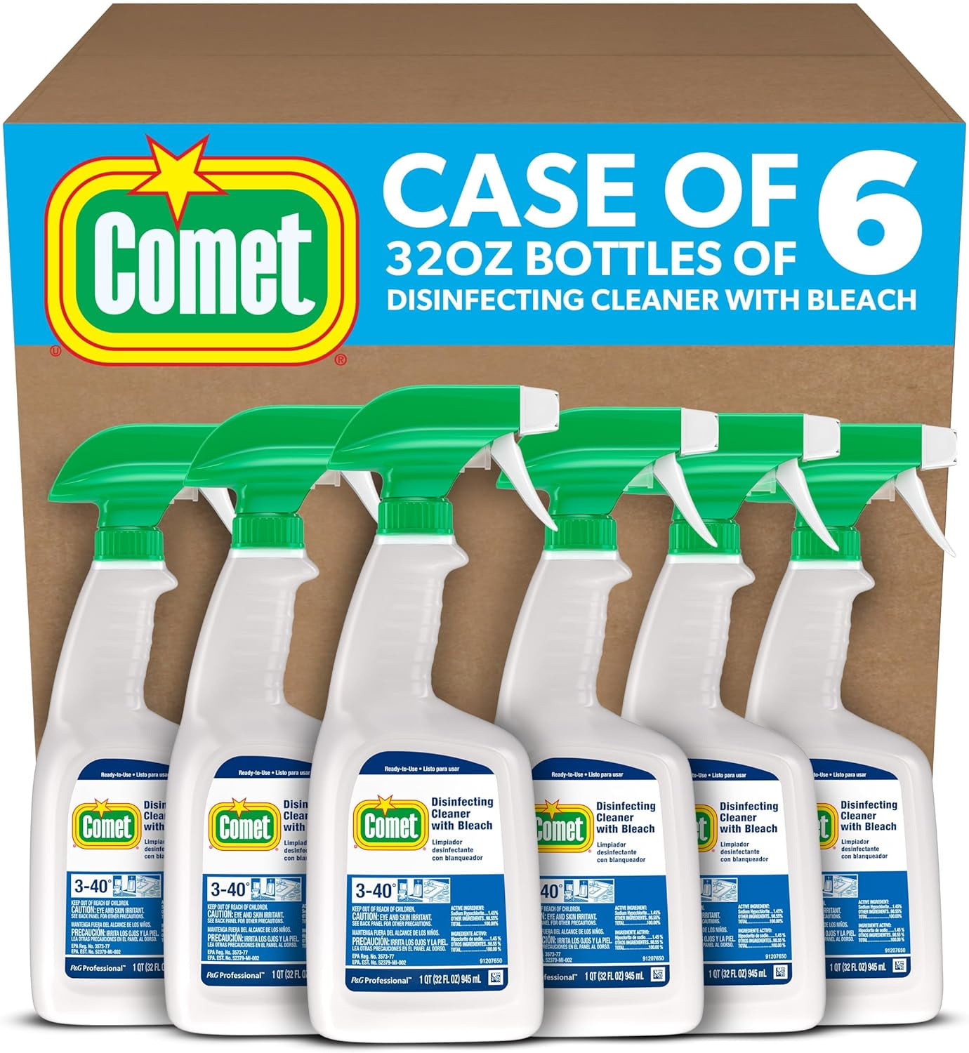 Comet Professional Multi Purpose Disinfecting Liquid Cleaner with ...