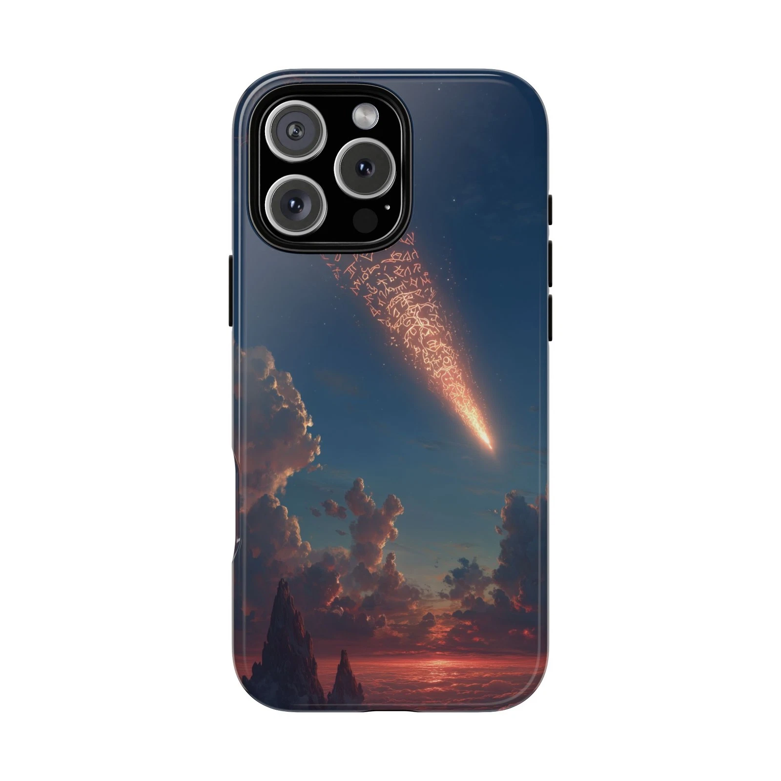 Comet Radiant Symbols Horizon Scene Case for iPhone 11-17 Pro Max ...