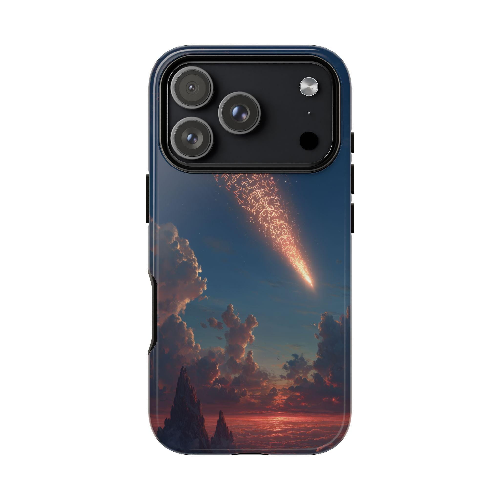 Comet Radiant Symbols Sky Horizon Cosmic Streak Scene Phone Case 17 16 ...