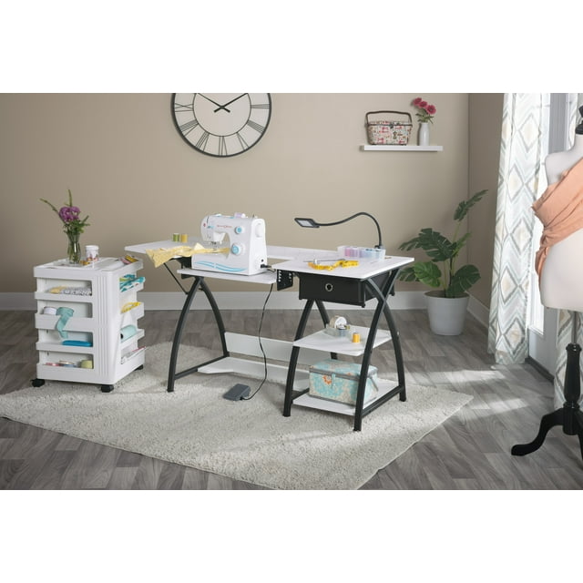 Comet Lift Craft Ready Sewing Table with Adjustable Height Platform ...