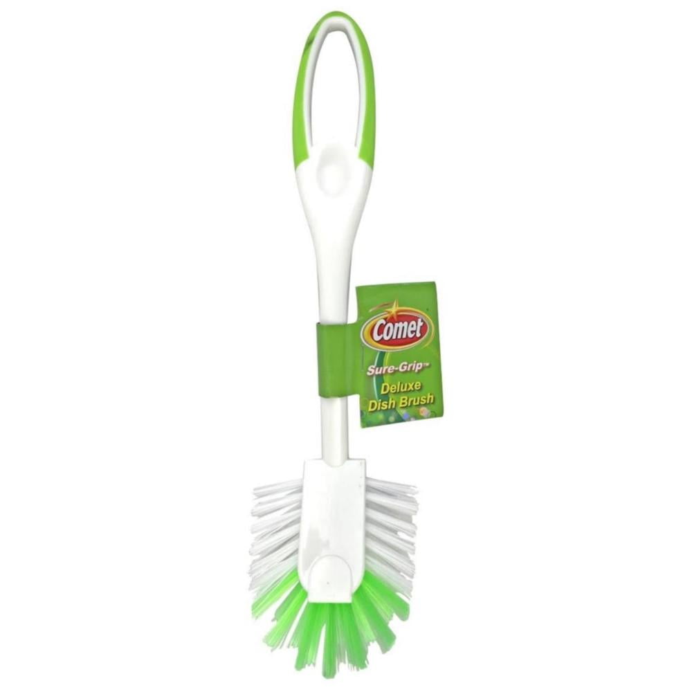 Comet Sure-Grip Deluxe Dish Brush Green White - Walmart.com