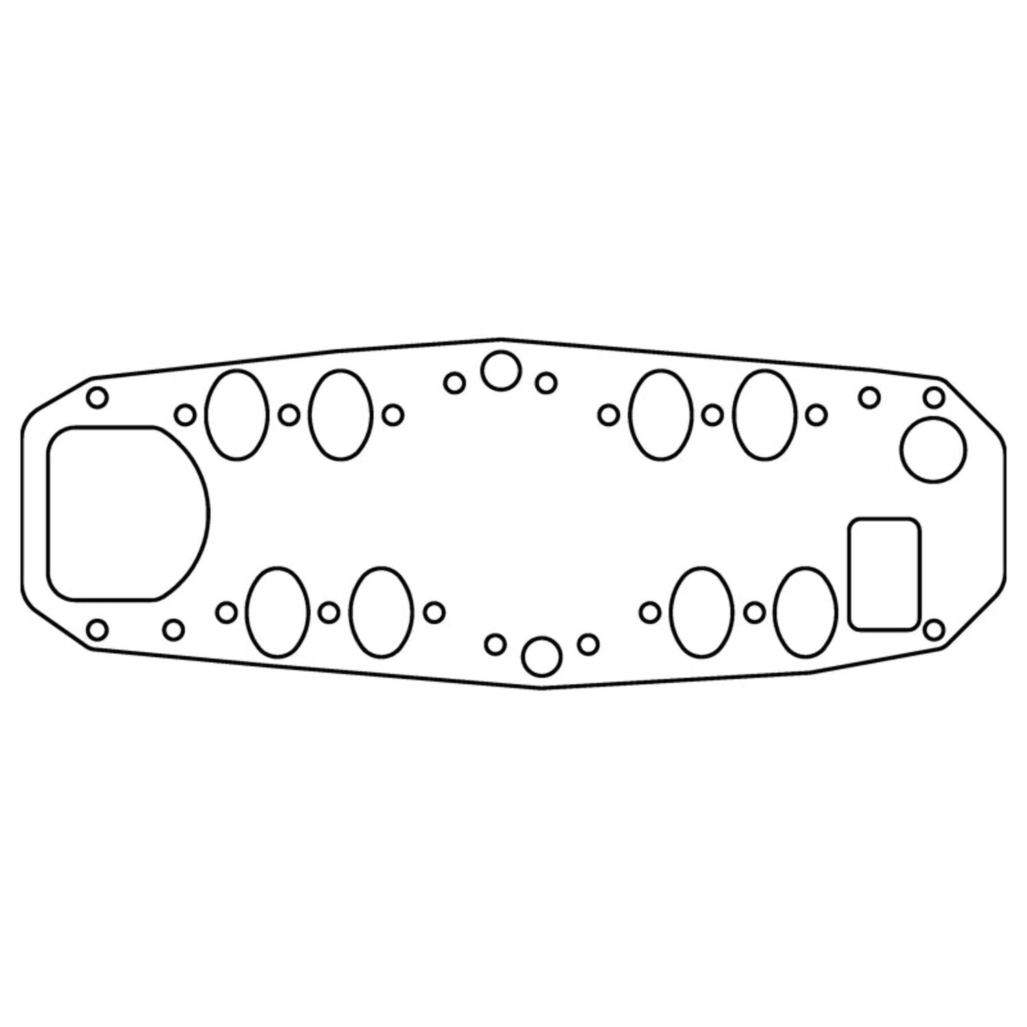 Cometic Ford 8BA/8CM Flathead V8 .060in KF Intake Manifold Gasket ...