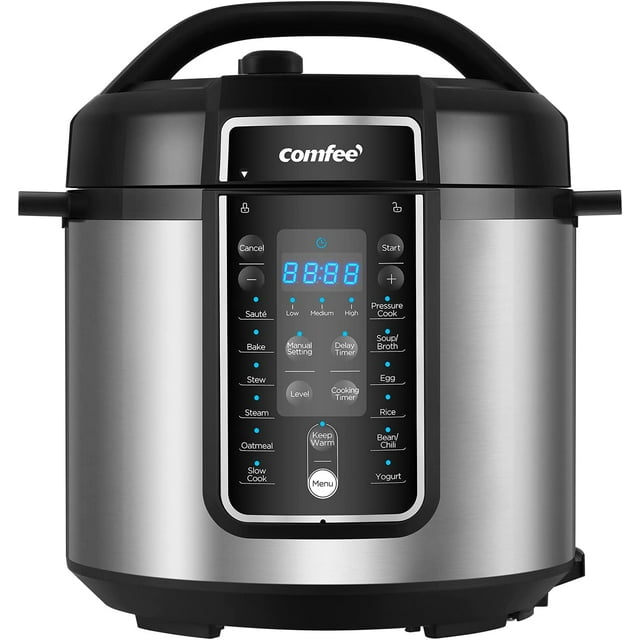 Comfee’ Pressure Cooker 6 Quart With 12 Presets, Multi-Functional ...