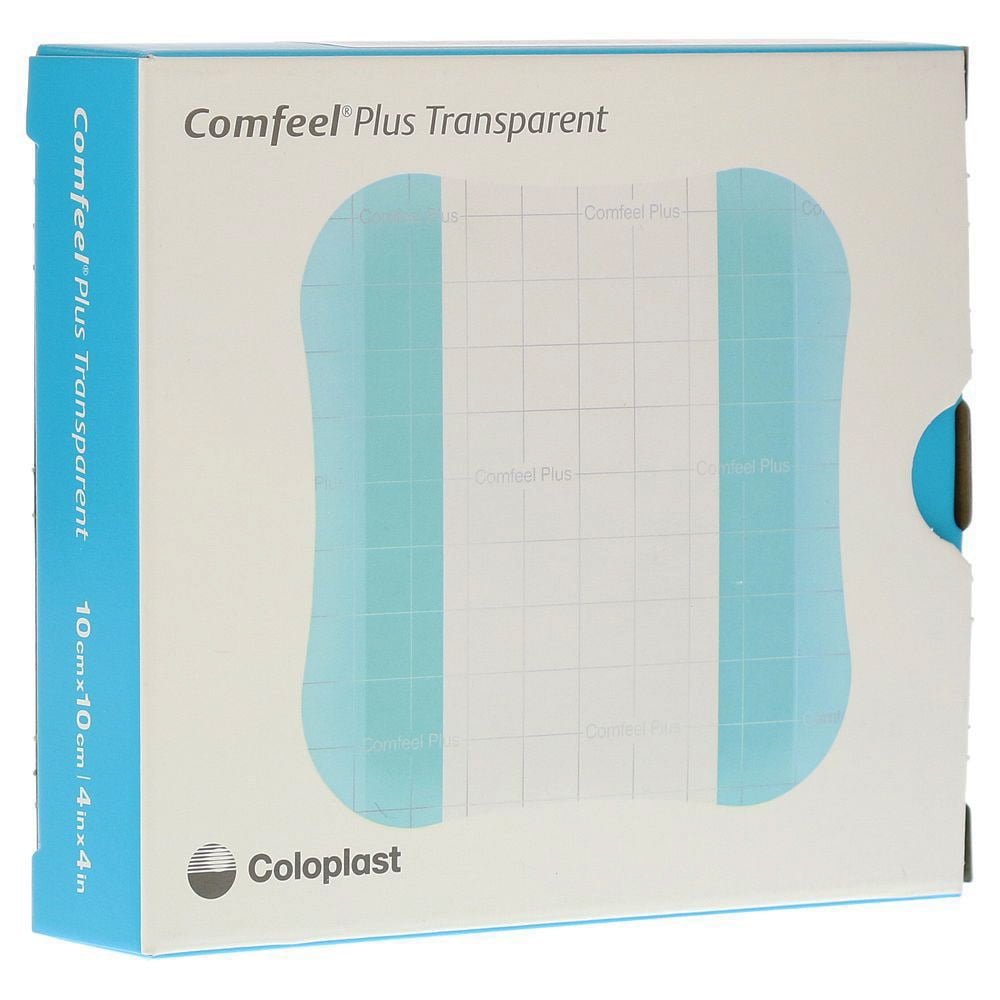 Comfeel Plus Transparent Thin Thin Hydrocolloid Dressing 4 x 4" Square ...