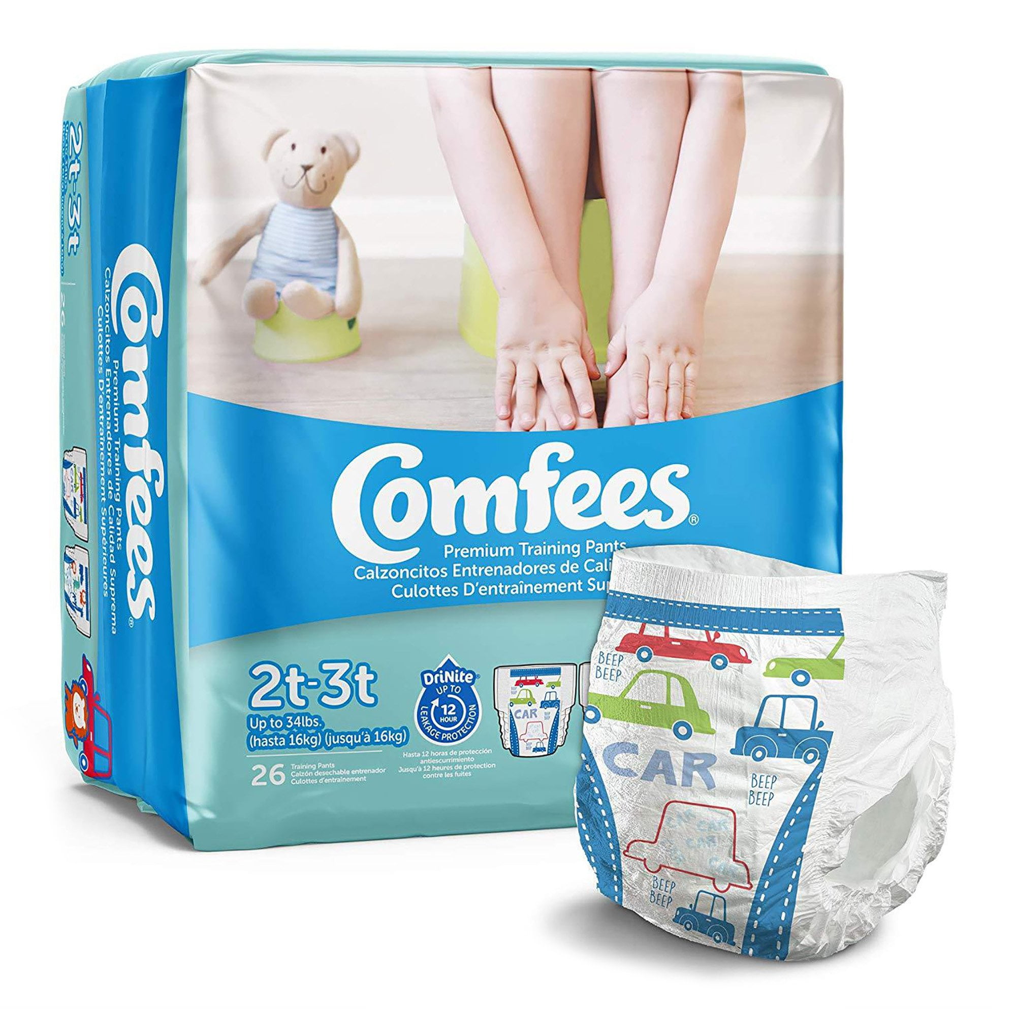 Comfees Big Box Pull-Ups, Training Pants for Boys, Leak Protection, 2T ...