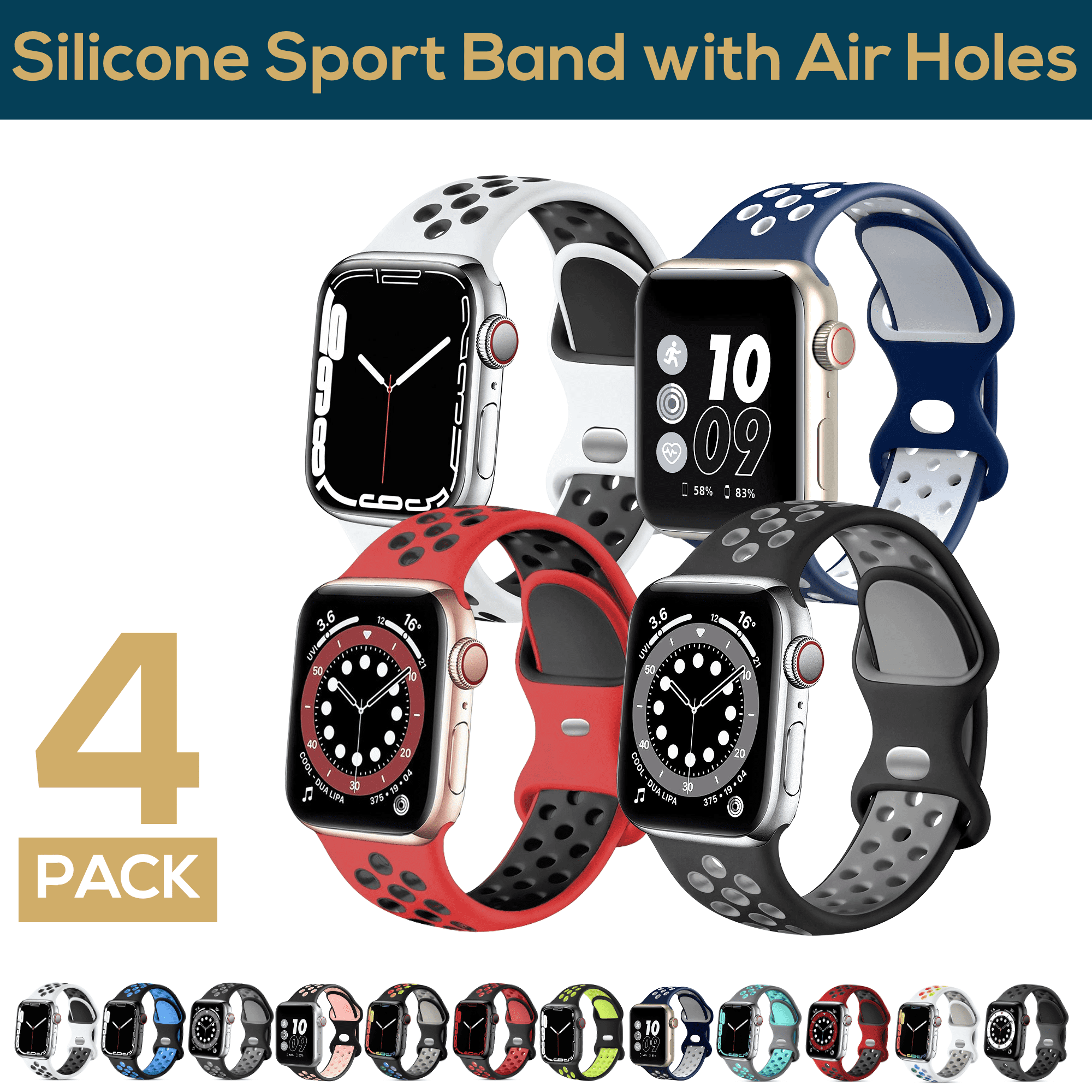 ComfiTime ULTRA Wristband - Stretchy Apple Watch Bands 38-49mm ...