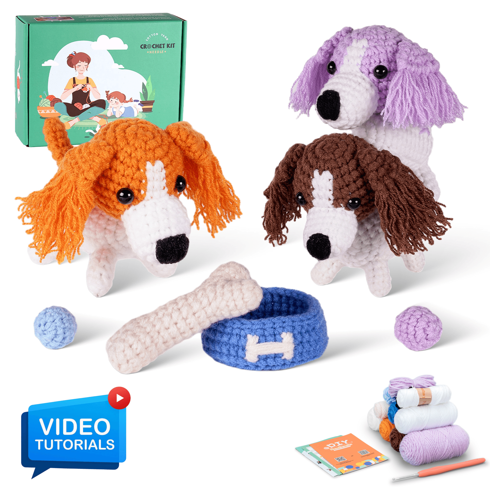 ComfiTime Crochet Kit for Beginners to Intermediate – Amigurumi Starter ...