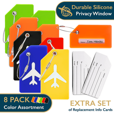 Uxcell Not Your Bag Pattern PVC Luggage Tag Identifier Card Holder ...