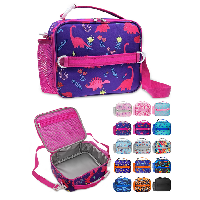 ComfiTime Kids Insulated Lunch Bag – School Box, Water Bottle Holder ...