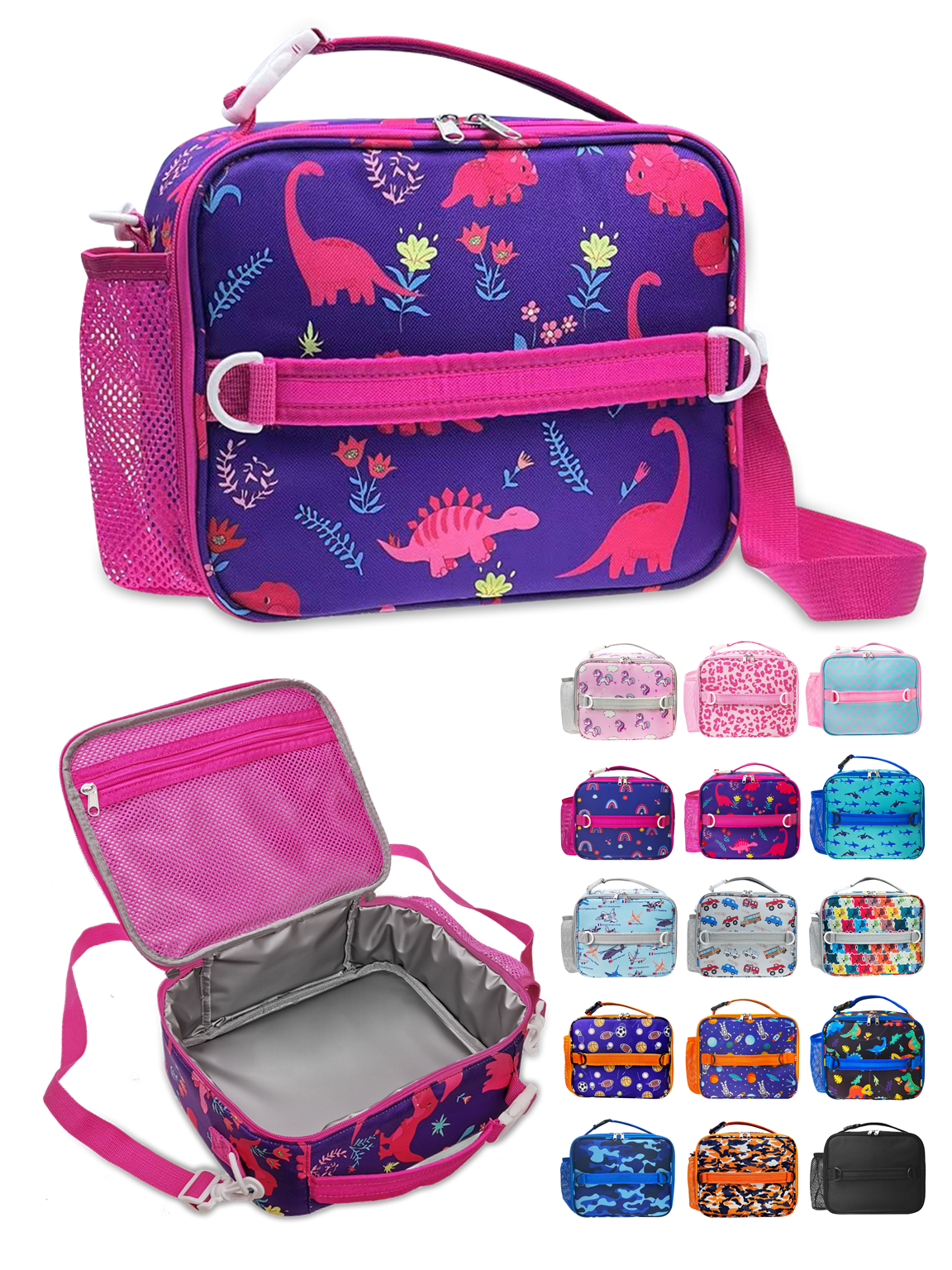"ComfiTime Kids Lunch Bag, Insulated Small Lunch Box with Zipper ...