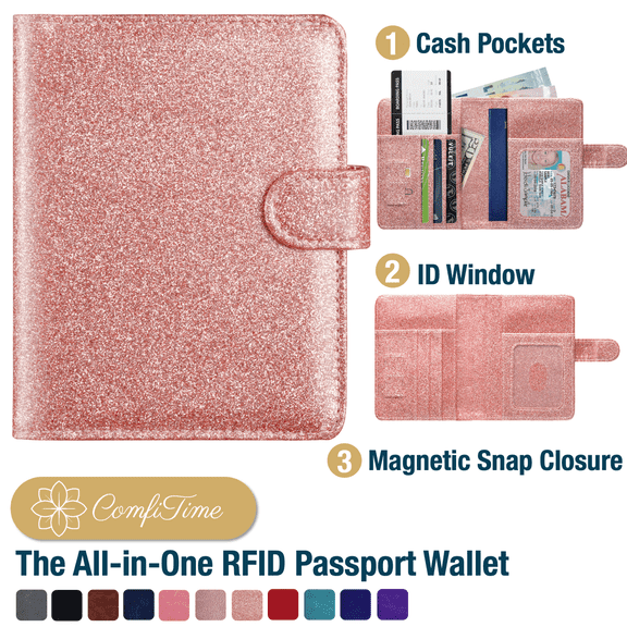 Ink Waves Passport Holder for Women and Men PU Leather Passport Cover ...