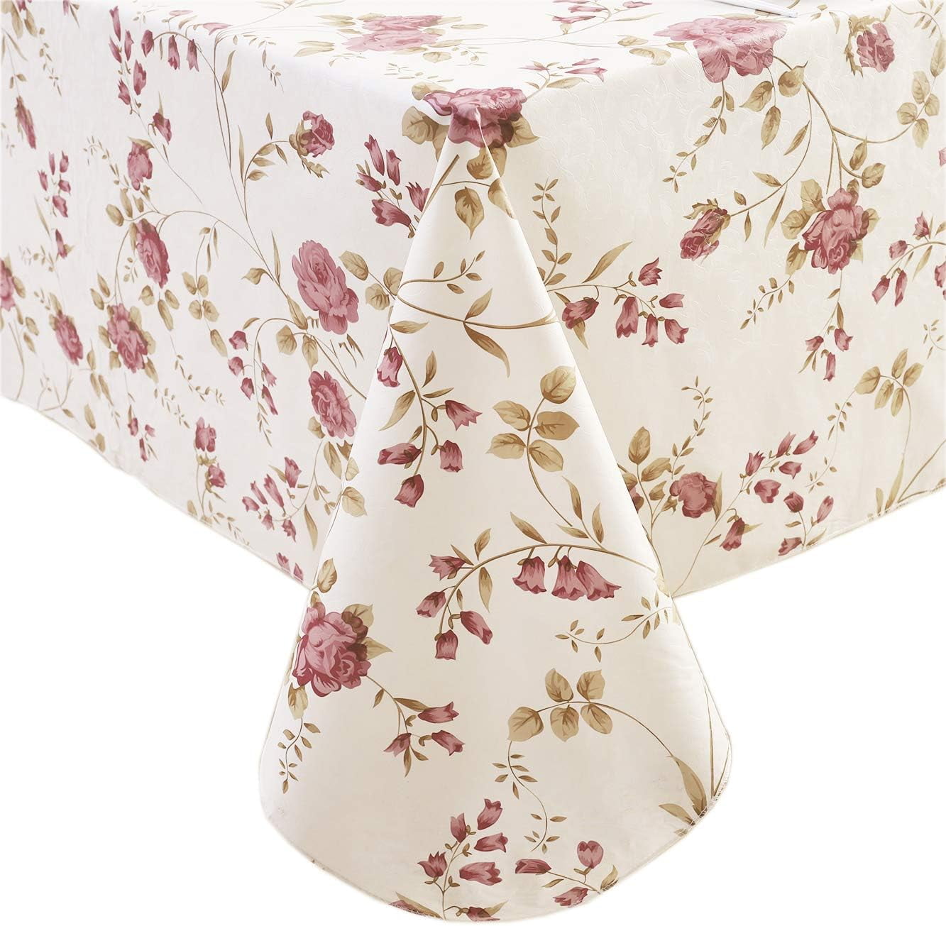 ComfiTime Vinyl Tablecloth - 54 x 54 Wipeable Plastic Table Cover ...