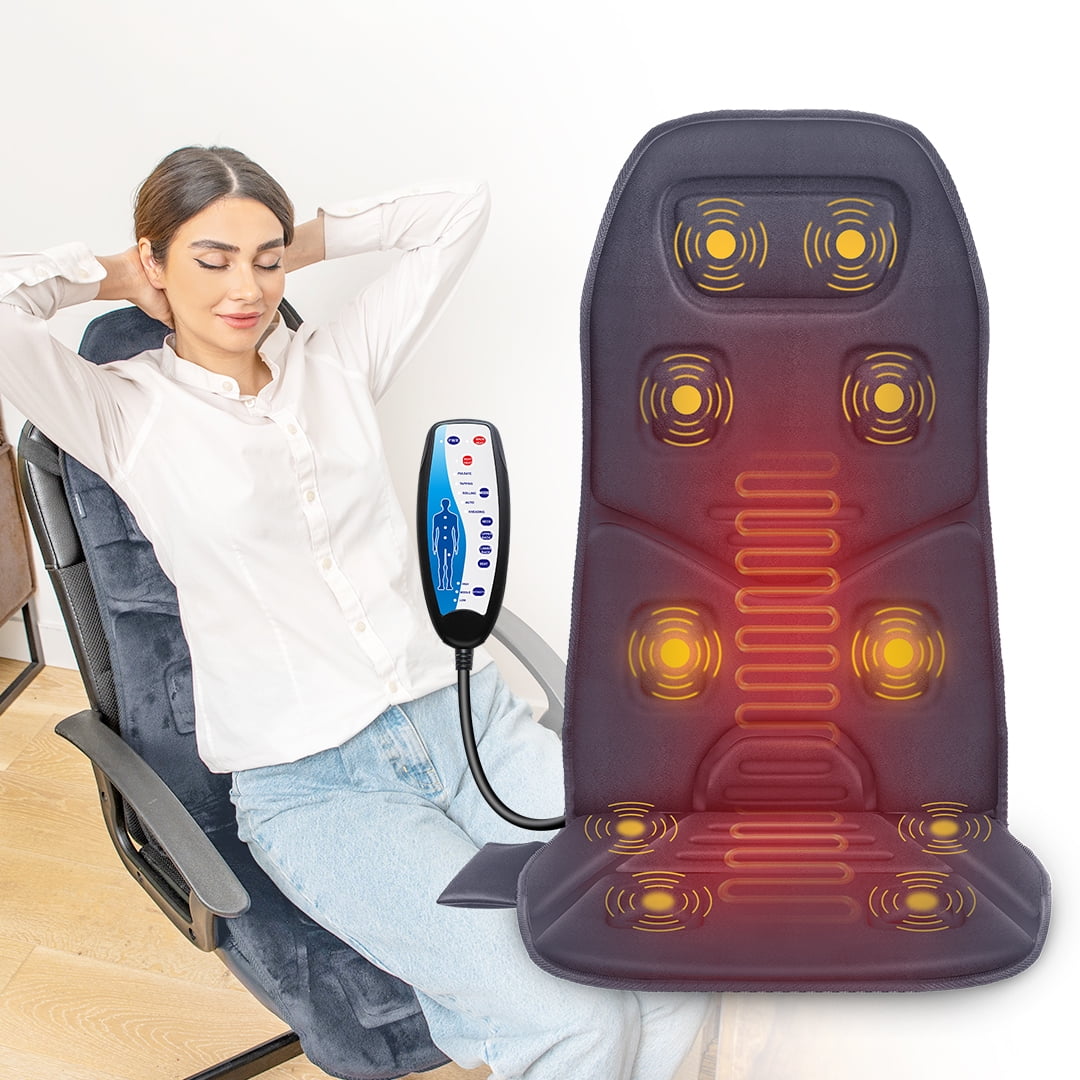 Comfier Back Massager Chair Pad, 10 Motors Vibration Massage Seat ...
