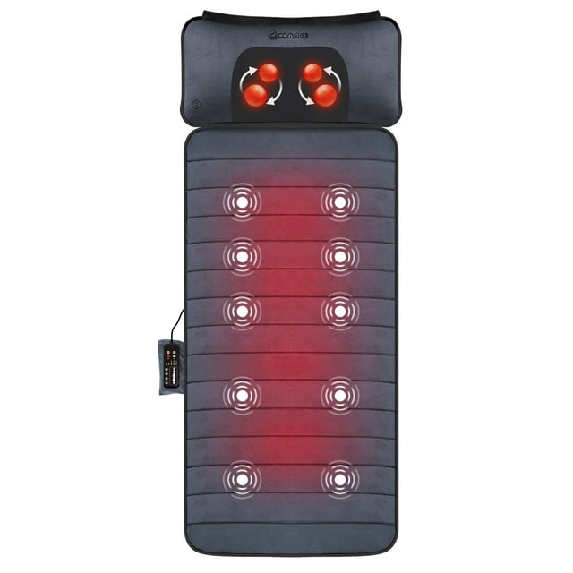 Comfier Full Body Massage Mat with Heat Back Massager Chair Pad ...