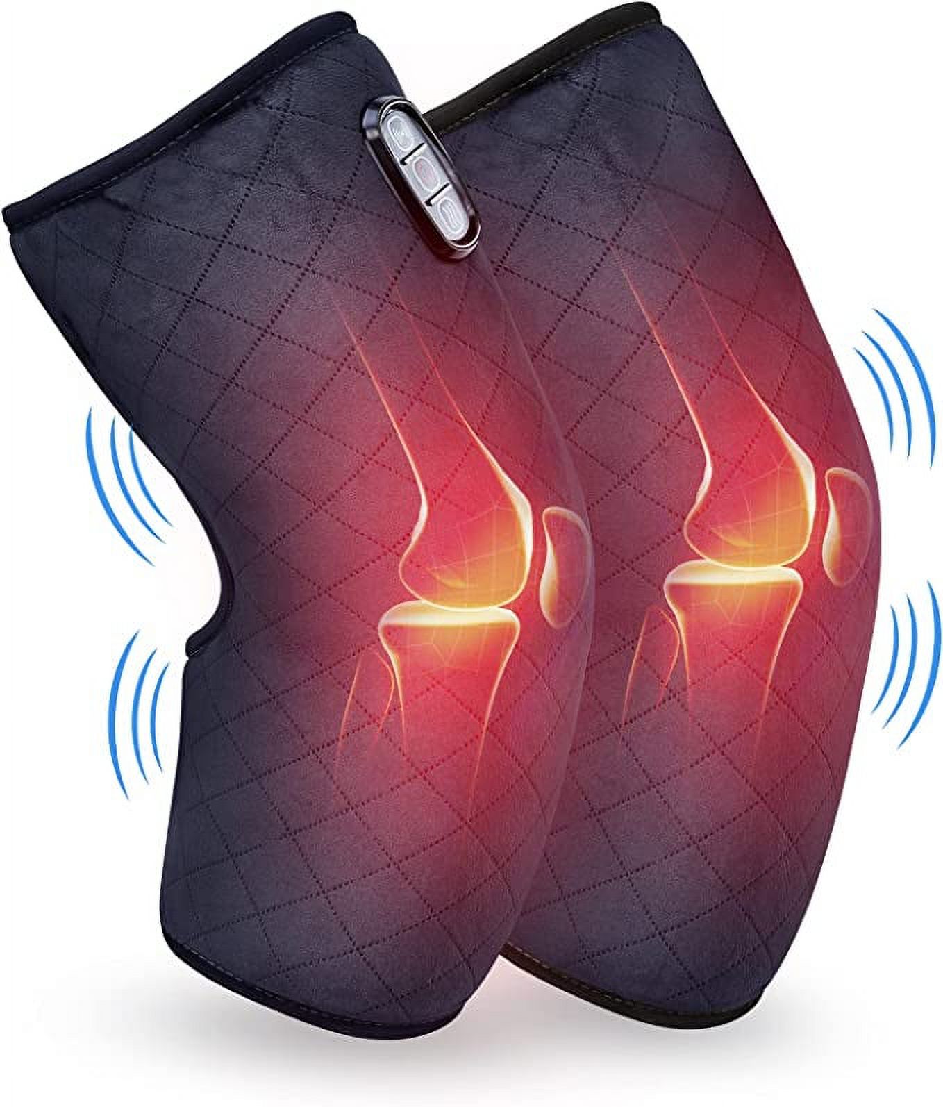 Heated Knee Brace Wrap With Massage Vibration Knee Massager With