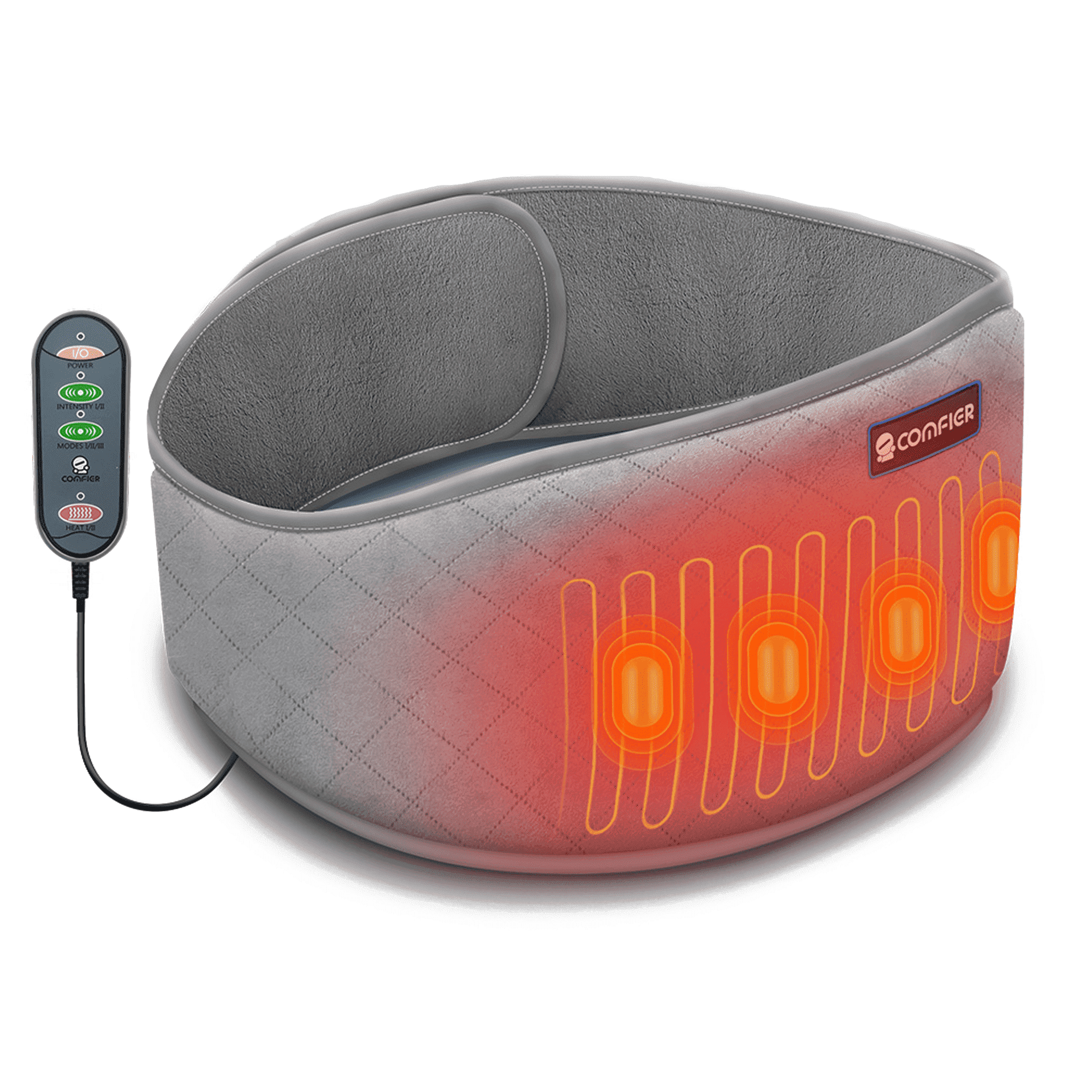 Comfier Heating Pad with Massage for Back Relief Waist Belt with Heat ...