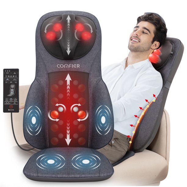 Comfier Shiatsu Back Massager with Heat,Deep Kneading Neck and Back ...