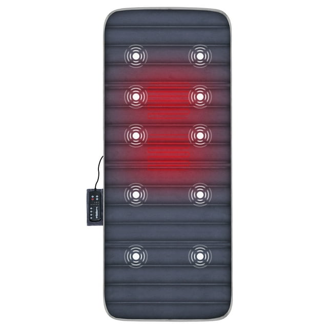 Comfier 10 Motor Vibrating Massage Mat with Portable Electric Heat Pad ...