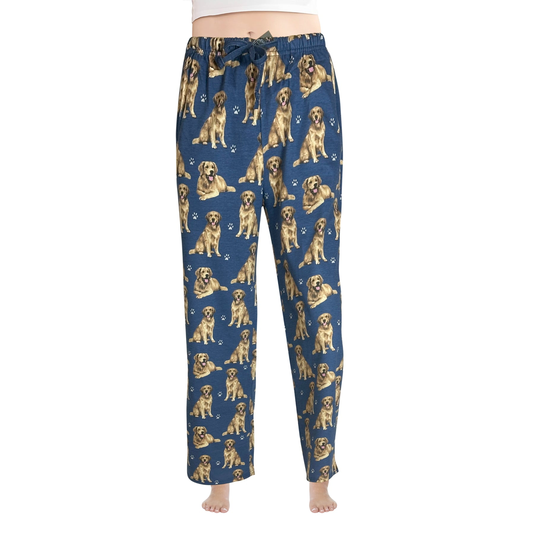 E&S PETS Golden Retriever Pajama Bottoms, Cotton Blend Sleepwear ...