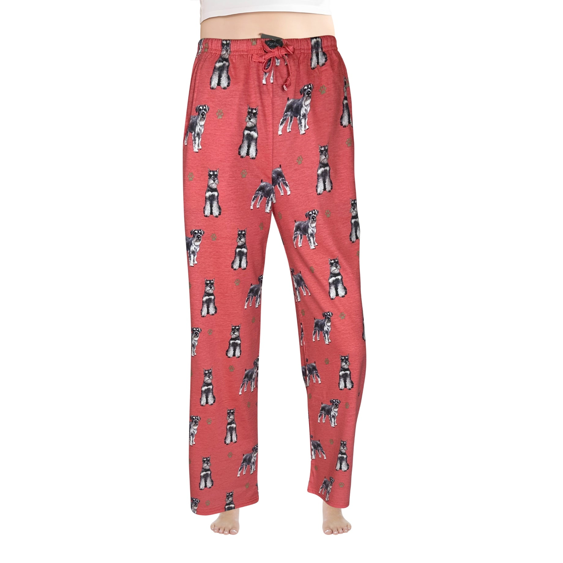 Comfies Schnauzer Unisex Cotton Blend Pajama Bottoms - Gift for Pet ...