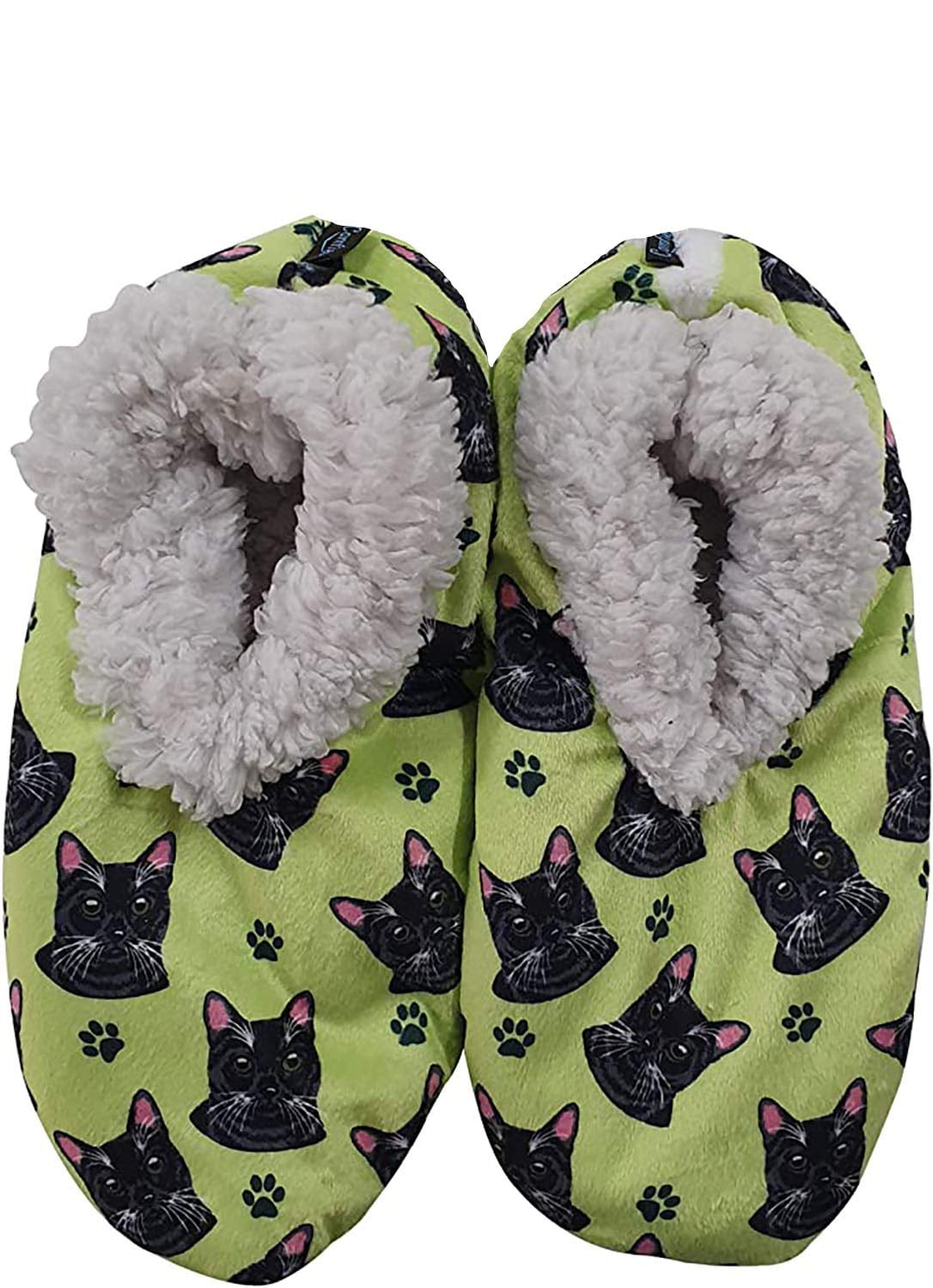 Comfies Super Soft Black Cat Slippers - Unisex - One Size Fits Most ...