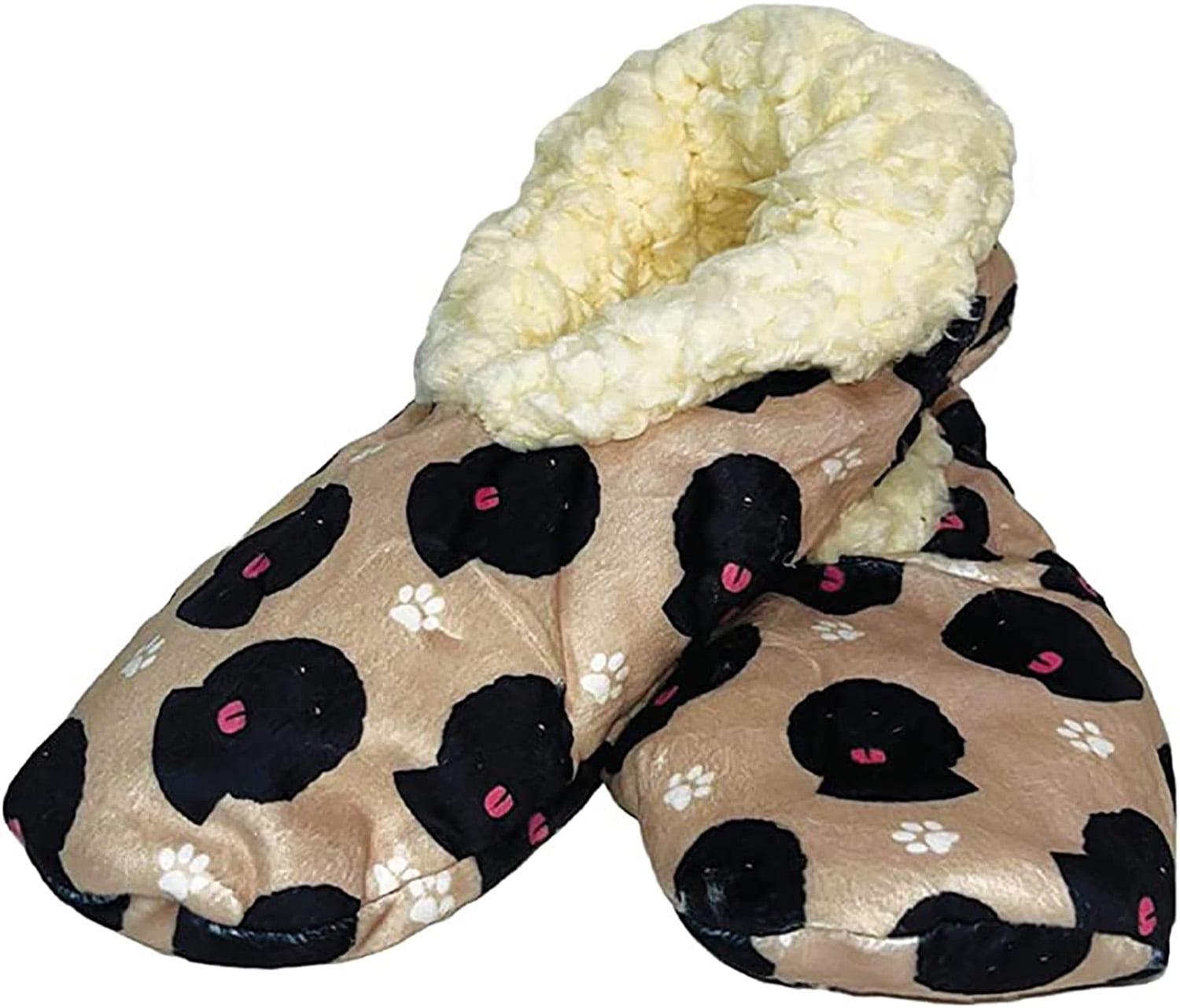 Comfies Womens Labradoodle Slippers - Sherpa Lined Indoor/Outdoor House ...