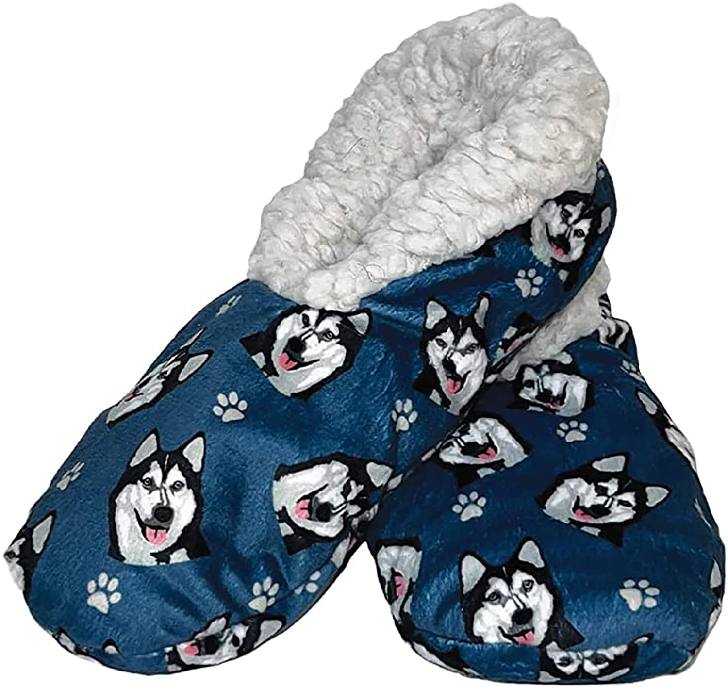 Comfies Super Soft Siberian Husky Slippers - Unisex - One Size Fits ...