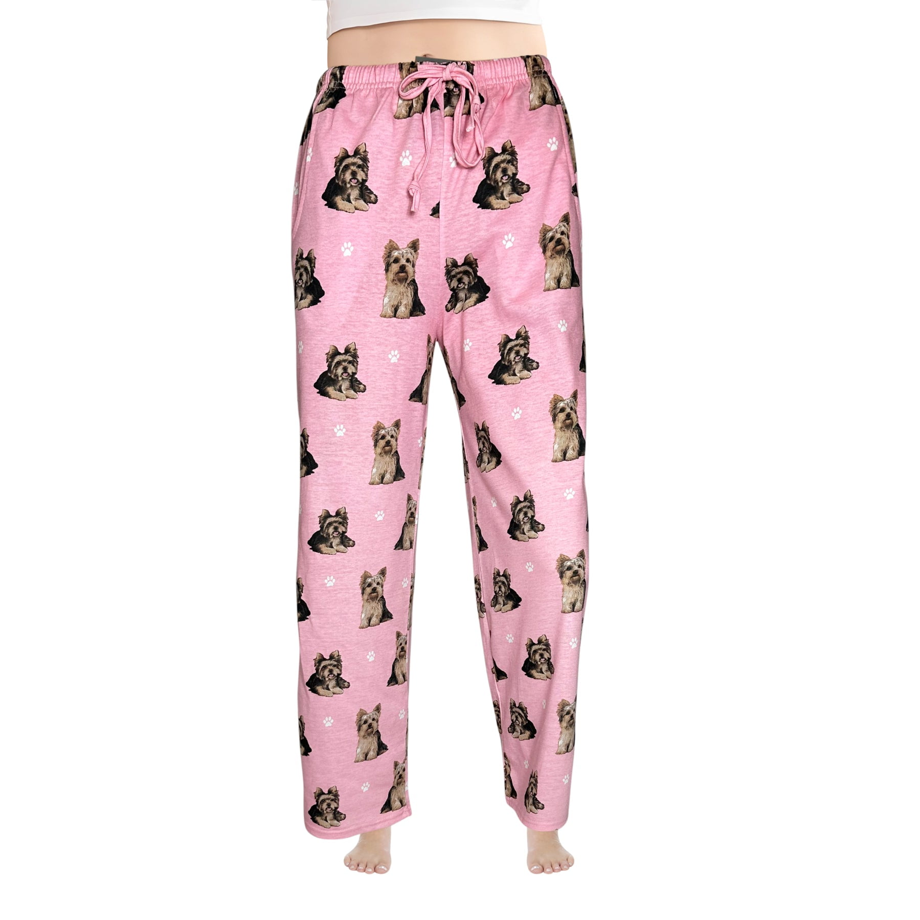 Comfies Yorkie Unisex Cotton Blend Pajama Bottoms - Gift for Pet Lovers ...