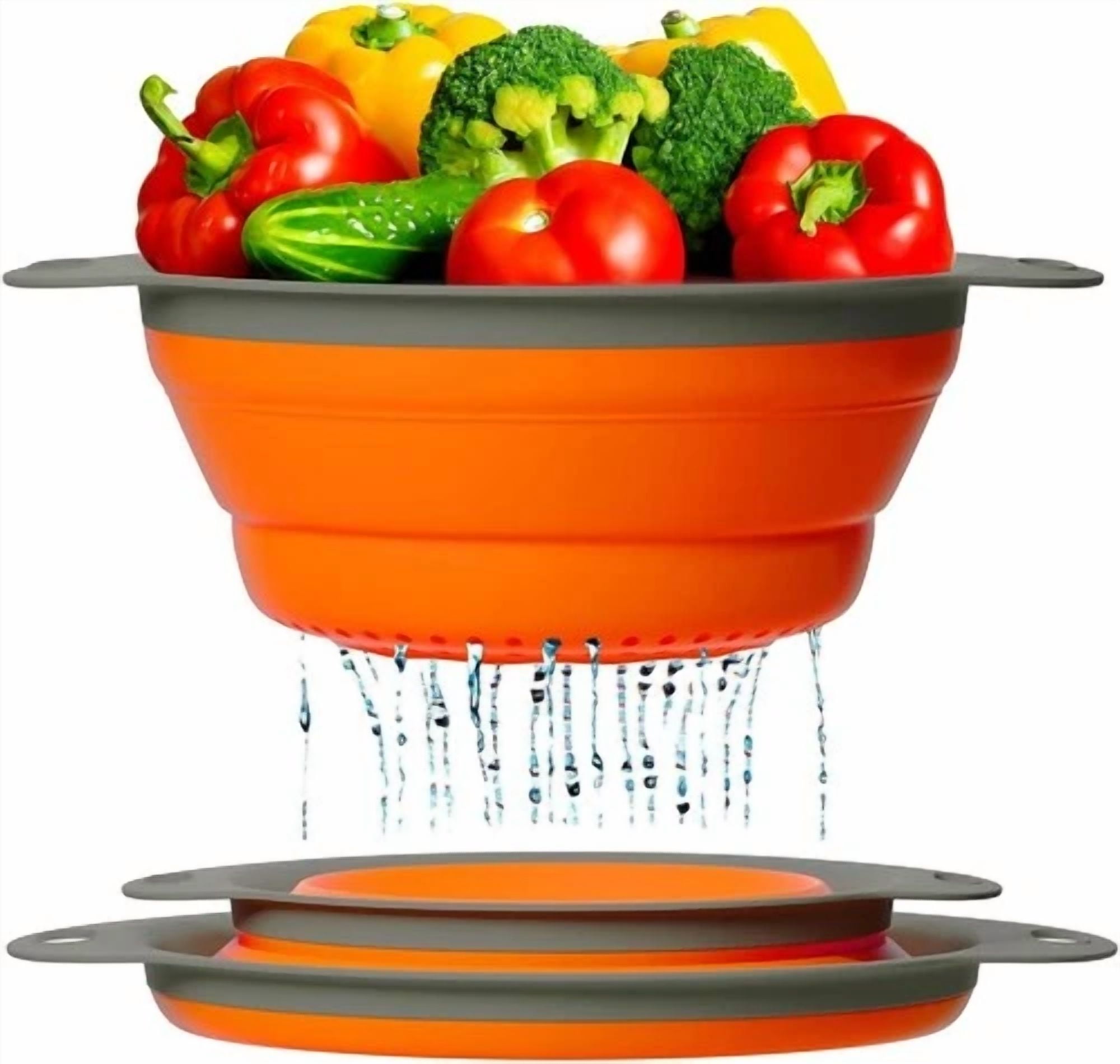 Comfify 2 Pcs Colander Set, Collapsible Colanders, Sink Strainers For ...