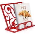 Comfify Cast Iron Cookbook Stand, Adjustable Kitchen Book Holder ...