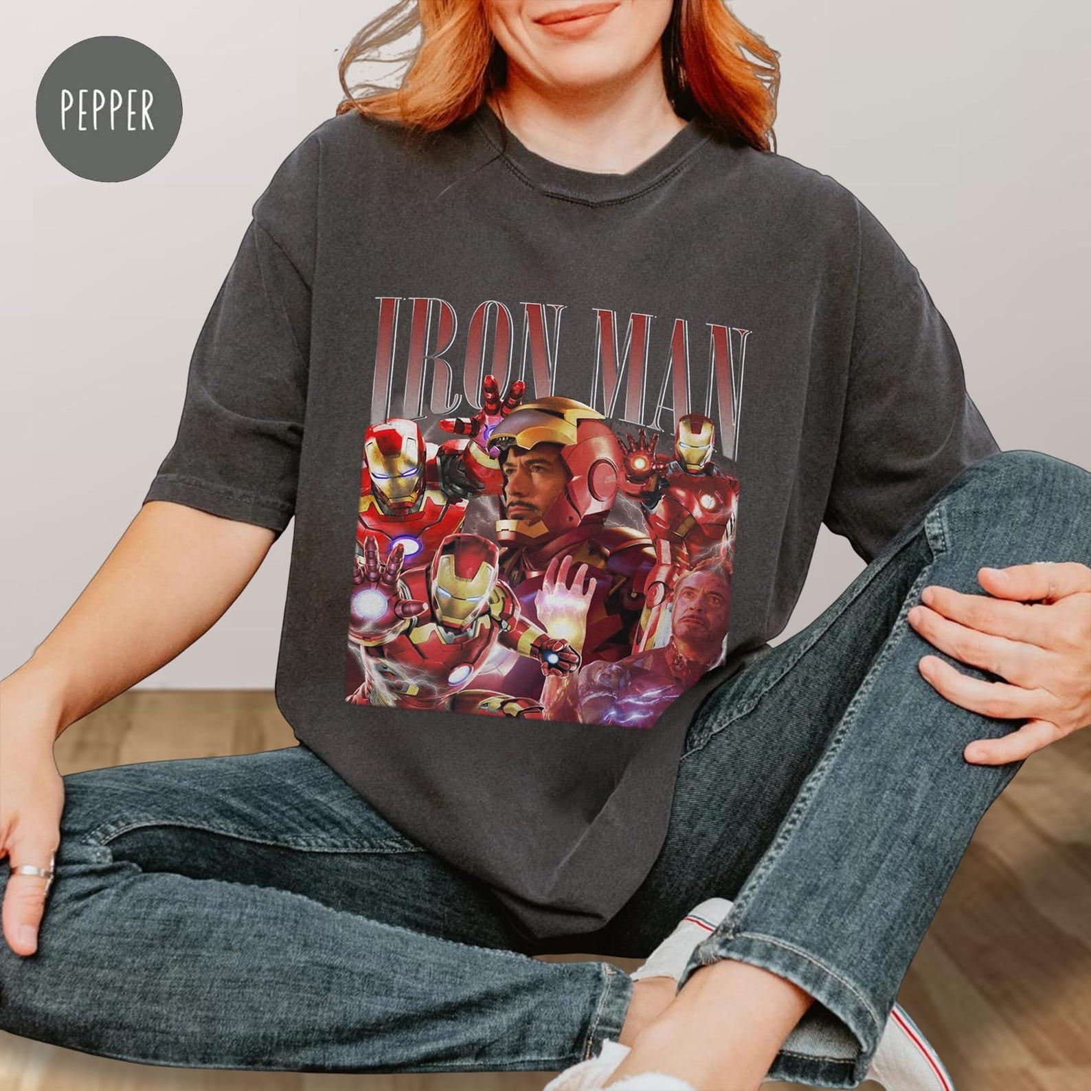 Comfor Colors Retro Iron Man Homage T-Shirt, Tony Stark Iron Man ...