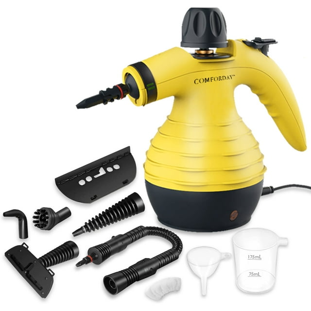 Portable High Temp Pressurized Steam Cleaner, 9-Piece Accessories ...