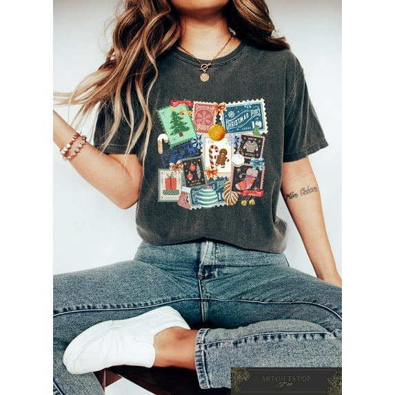Comfort Aesthetic season Shirt, Women's season Vibes Tee, season Stamps ...