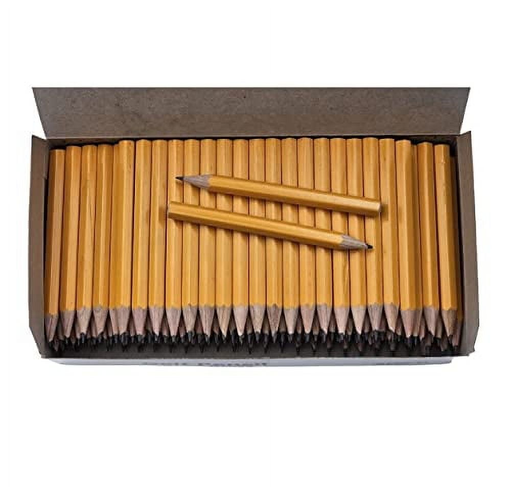 Comfort Axis Golf Pencils Bulk, Yellow Barrel 8.5cm Mini Pencils Pre ...
