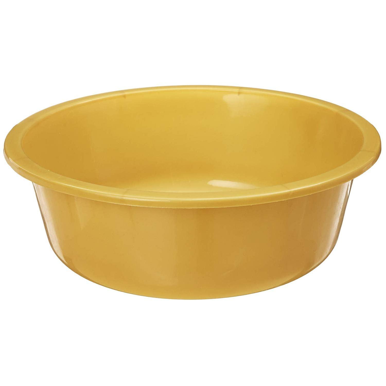 Comfort Axis Plastic Round Wash Basin 6 Quart, Gold (6) - Walmart.com